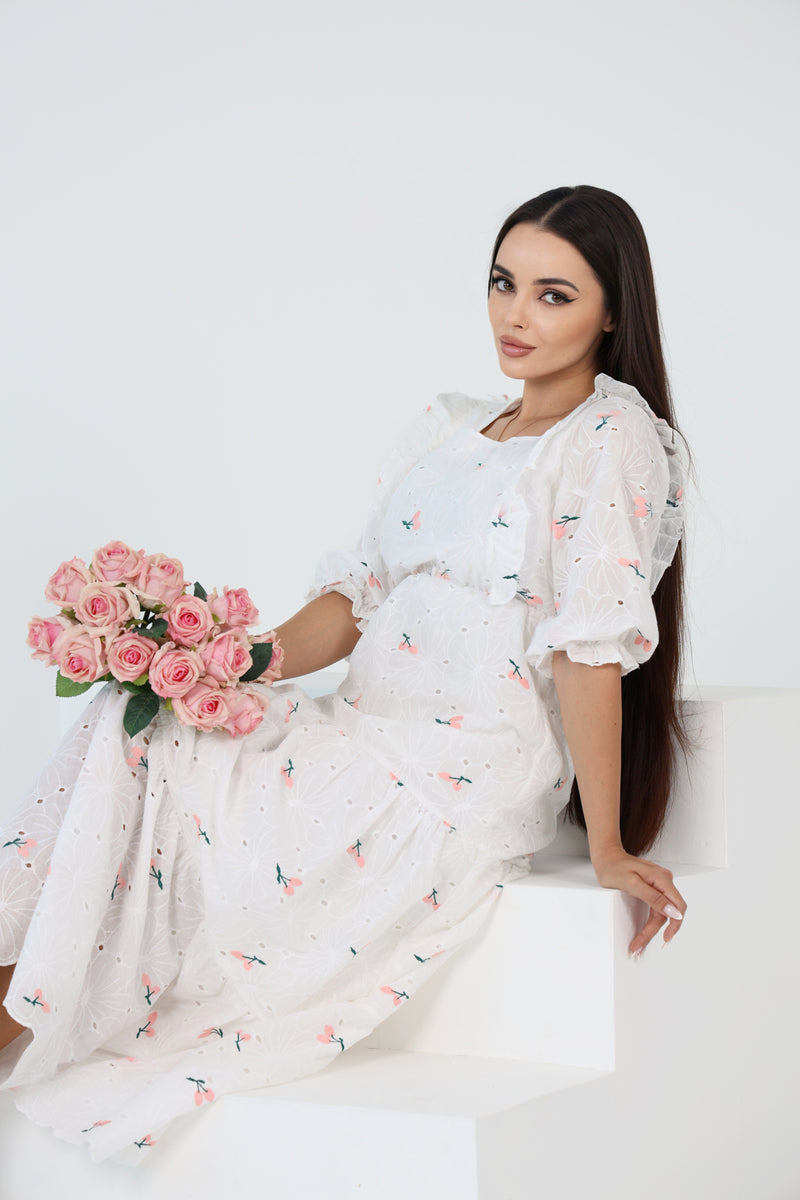 Samar Dress - Pink Blossom – Couture By Noor